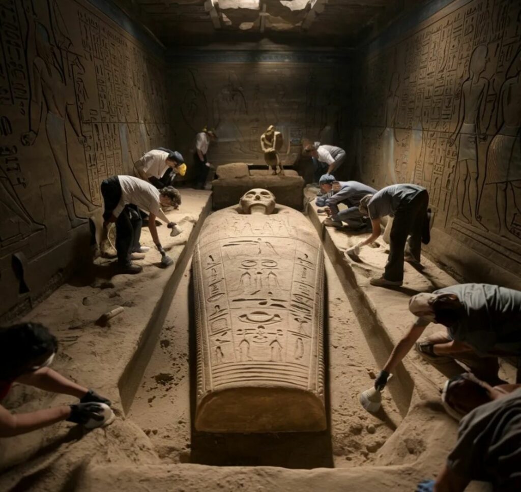 Sicriu extraterestru, găsit sub o piramidă egipteană. Ar putea fi prima ...